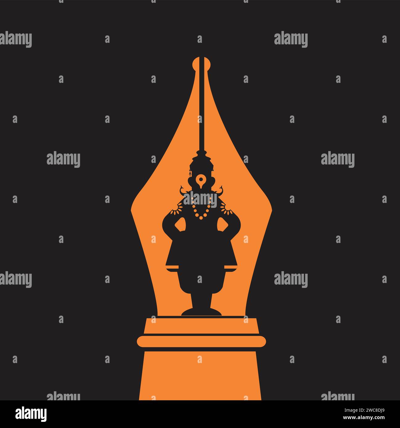 Vithal Minimal Illustration - Education Pen - Vithoba - Vitthal ...