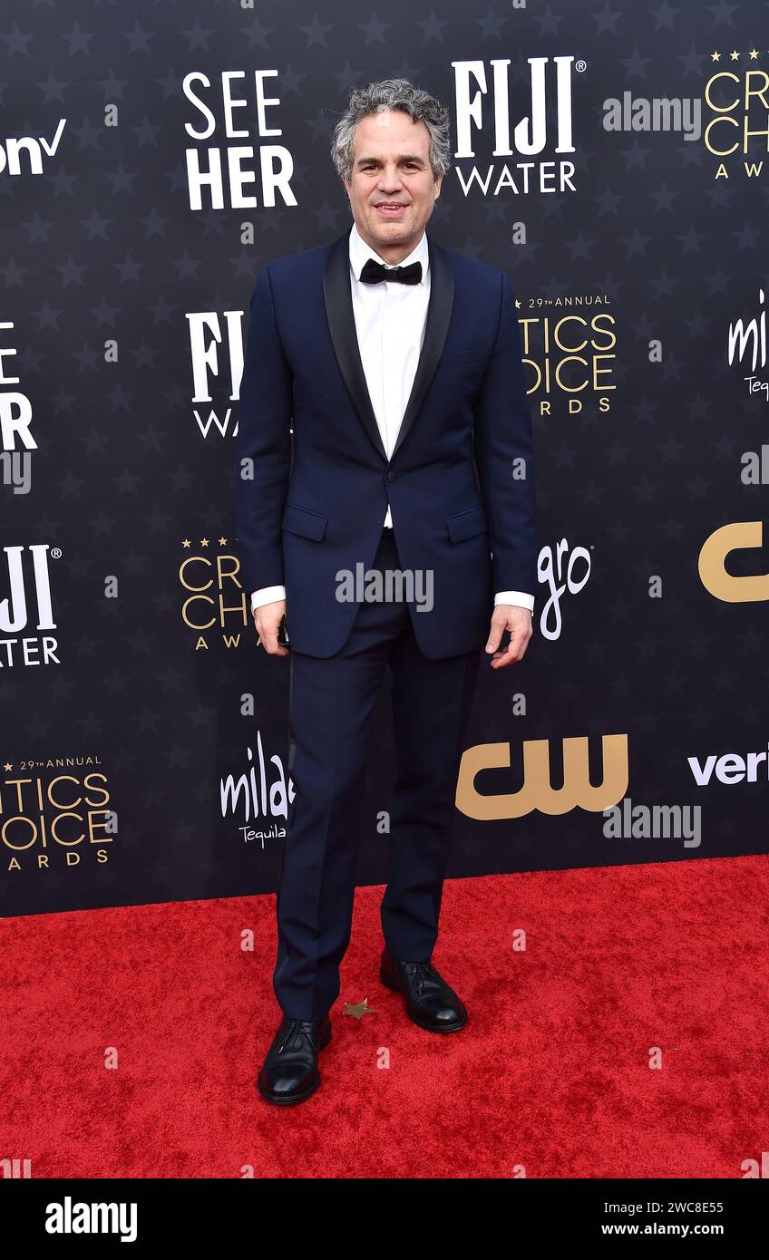 Santa Monica, USA. 14th Jan, 2024. Mark Ruffalo arriving at the 29th ...