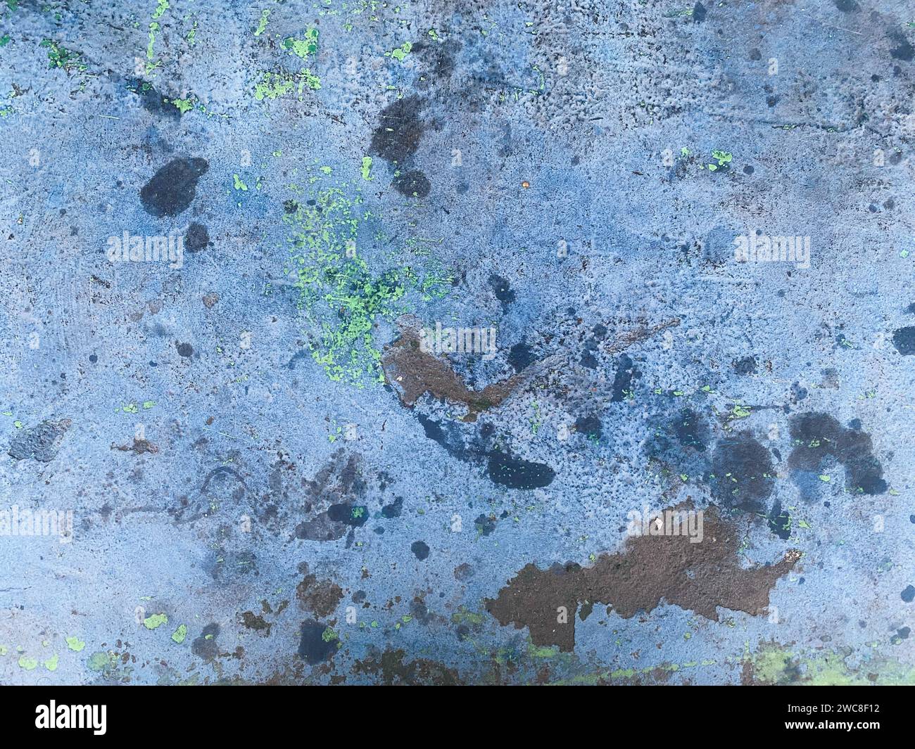 white-painted concrete floor with a crumpled effect, adding texture to ...