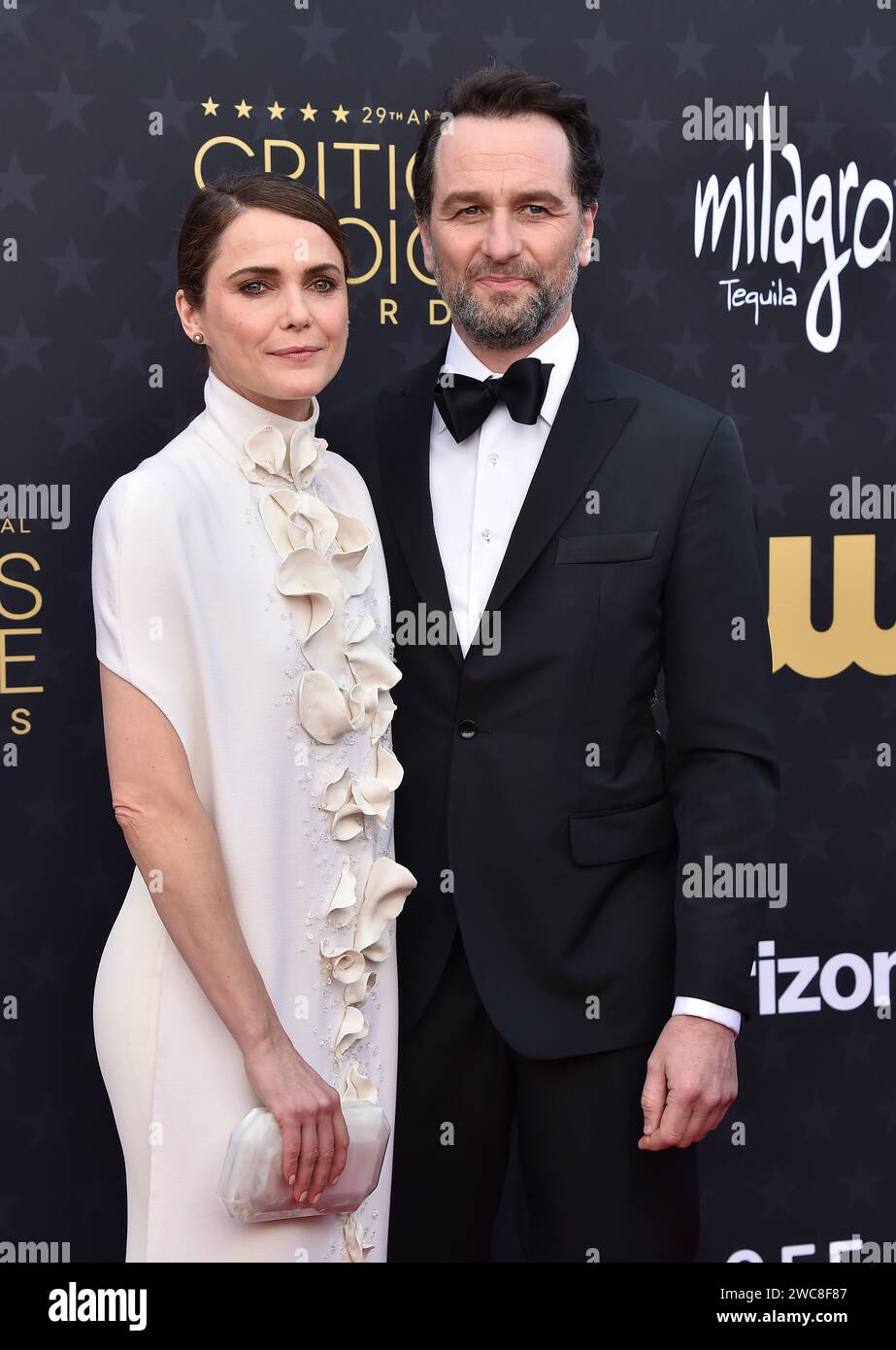Santa Monica, USA. 14th Jan, 2024. Keri Russell and Matthew Rhys ...