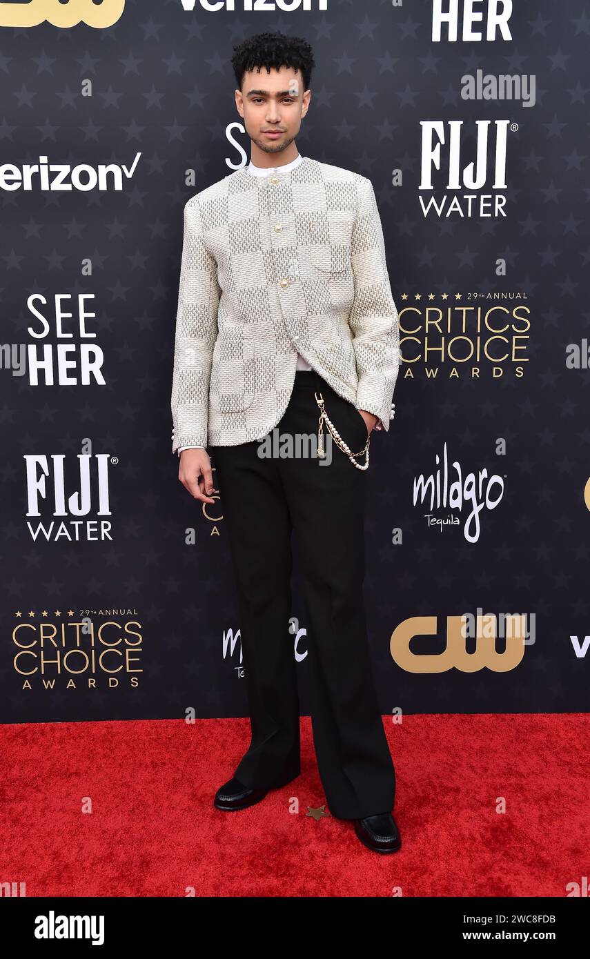 Santa Monica, USA. 14th Jan, 2024. Archie Madekwe arriving at the 29th ...