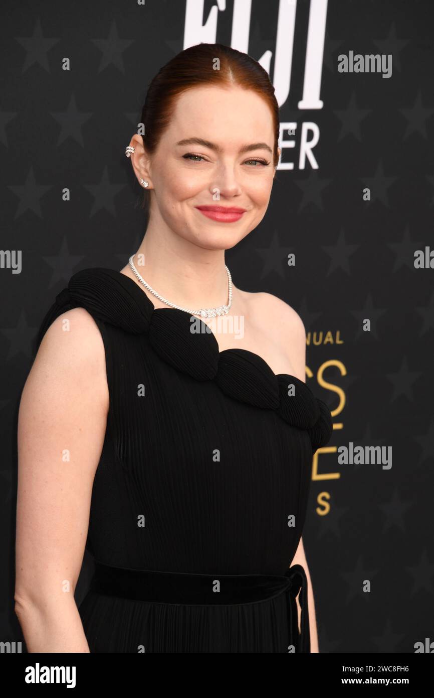 Santa Monica, Ca. 14th Jan, 2024. Emma Stone at the 29th Annual Critics ...