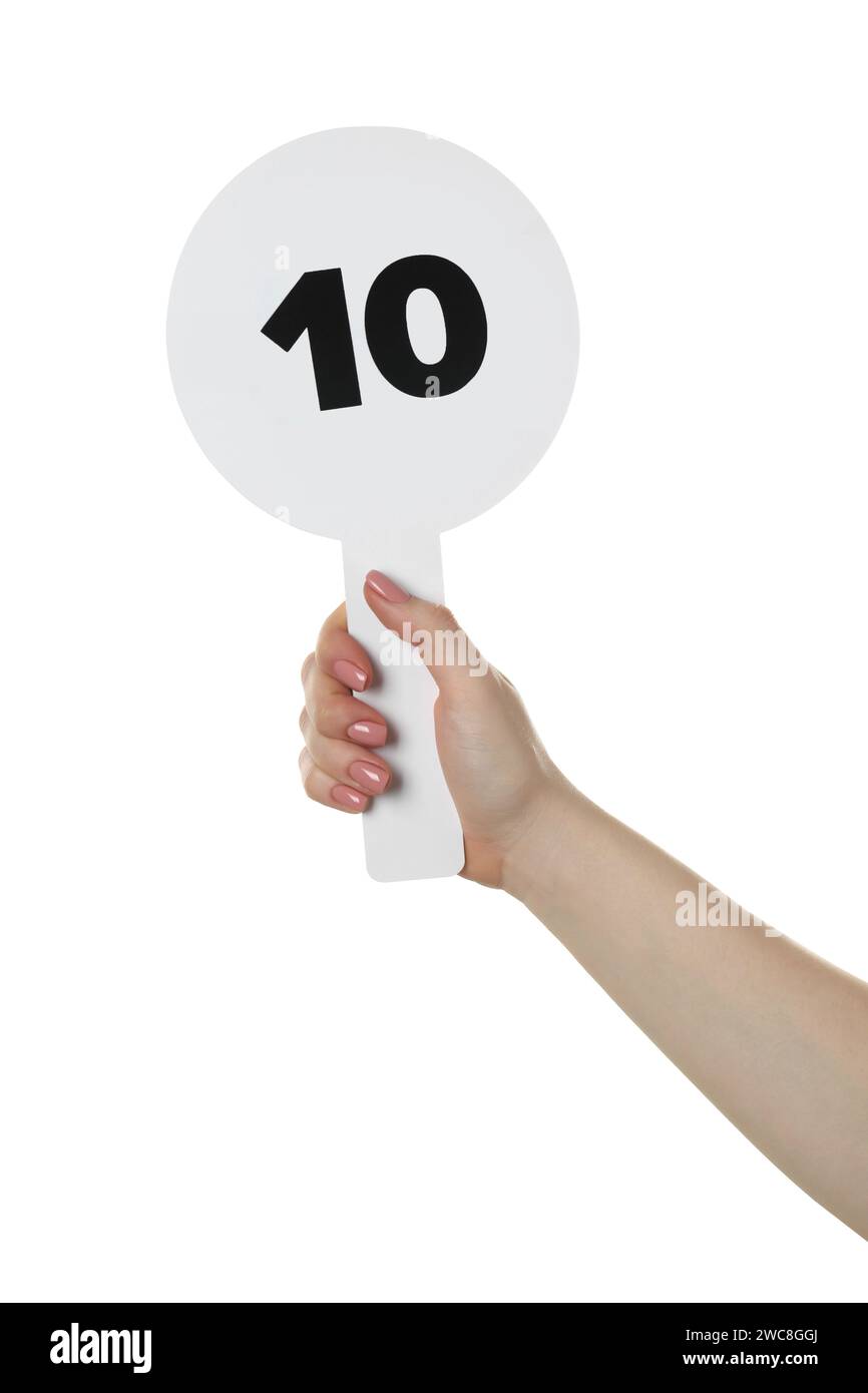 Card number 10 hand Cut Out Stock Images & Pictures - Alamy