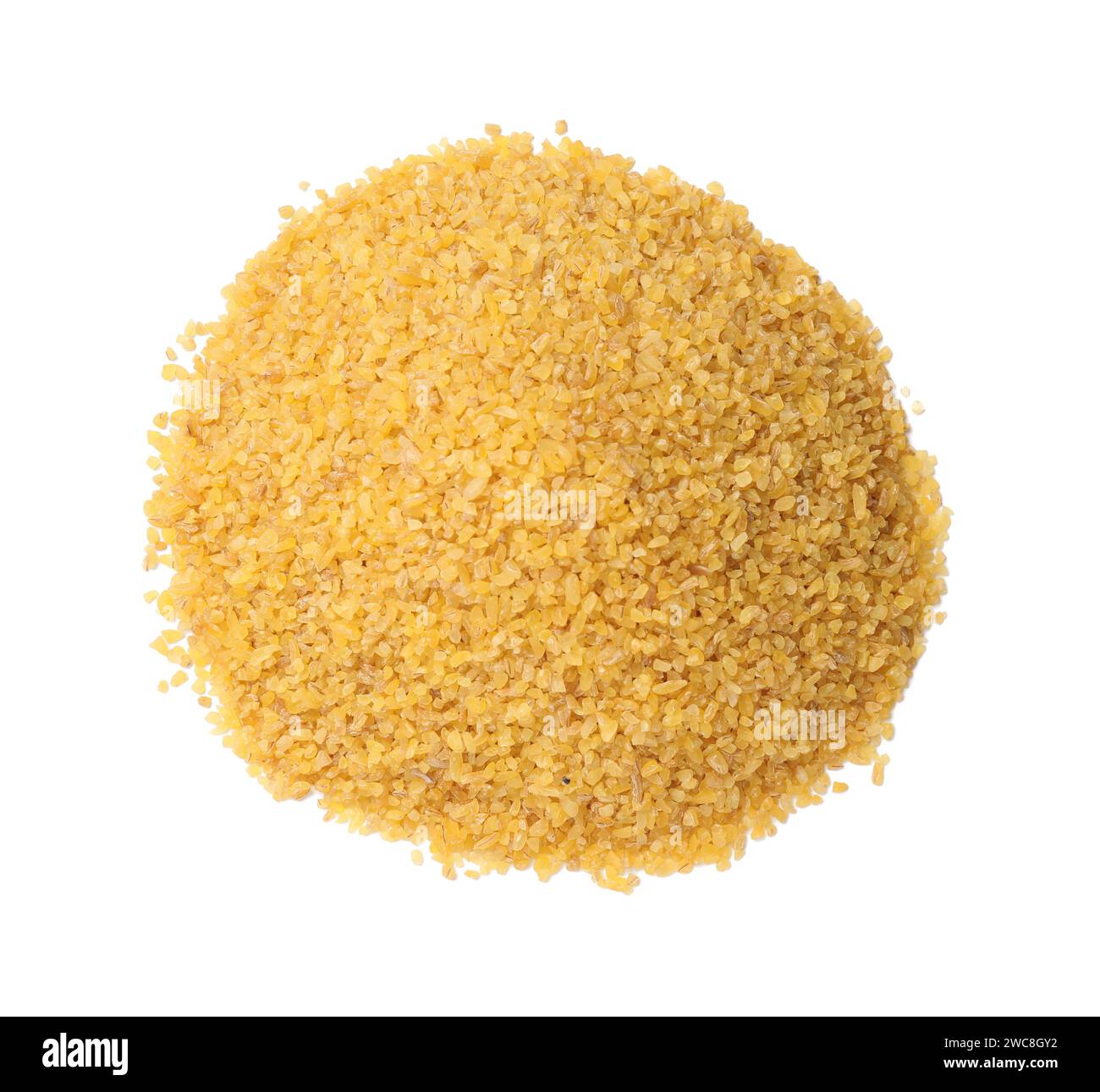 Pile raw bulgur background Cut Out Stock Images & Pictures - Alamy
