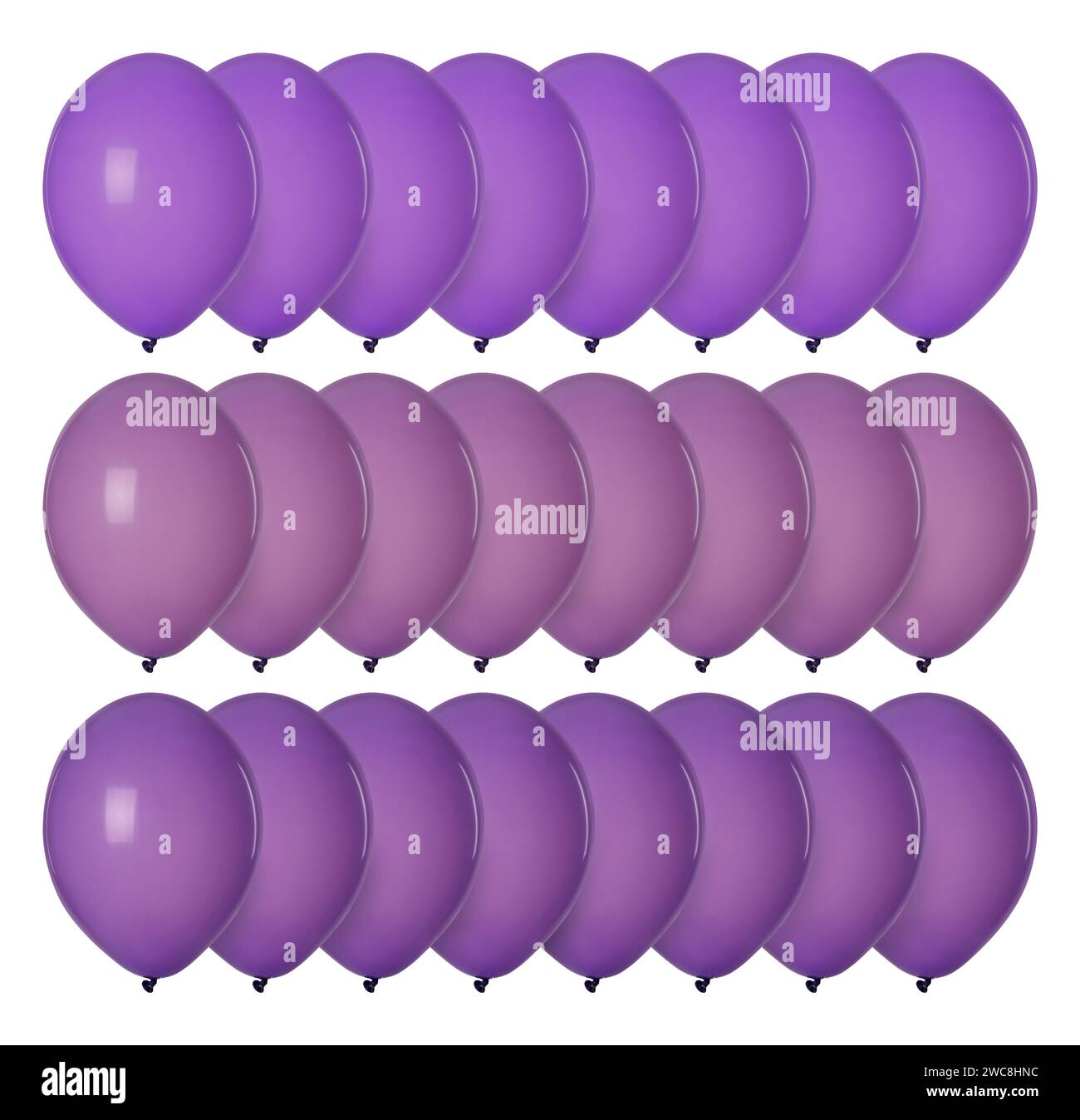 Different colorful balloons isolated on white, set Stock Photo - Alamy