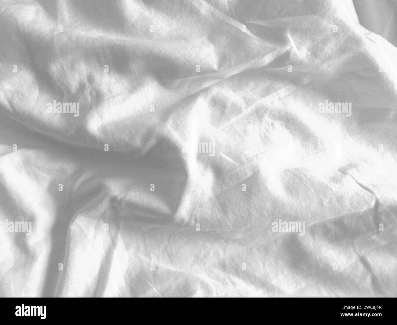 This handmade white fabric, with its subtle wrinkled pattern, adds a ...