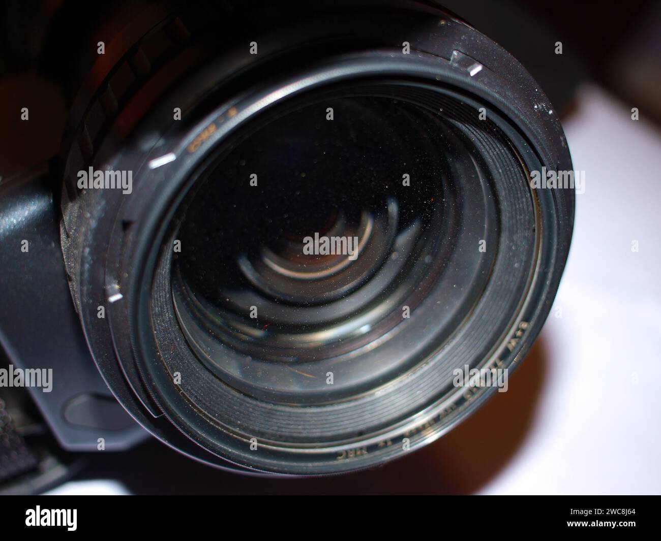 Miami, Florida, United States - October 28, 2011: Dirty camera lens ...