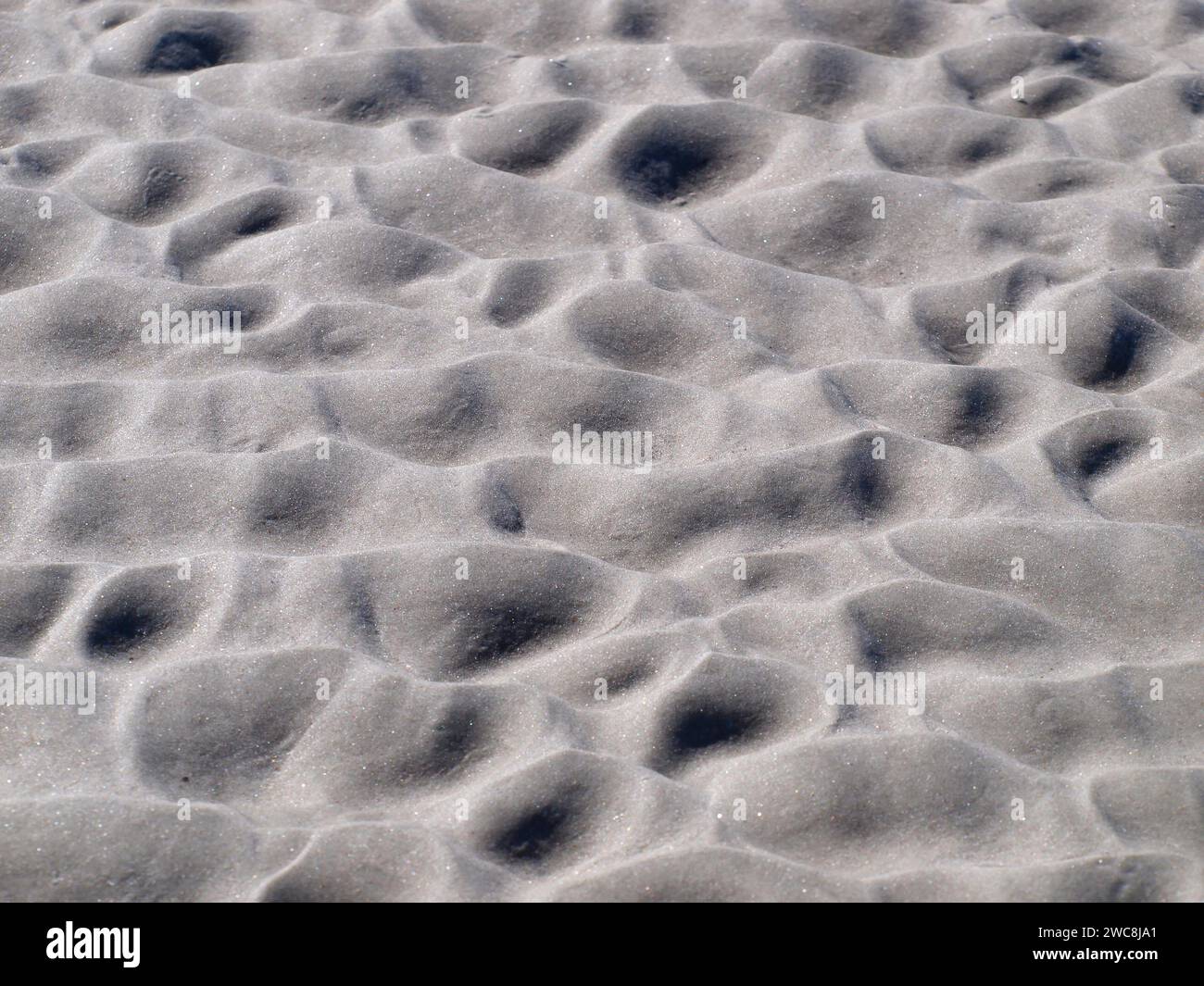 Beach sand texture after the sea is gone (low tide). Tropical beach ...