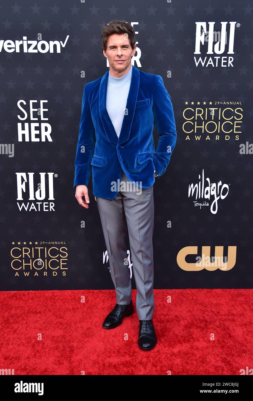 Santa Monica, USA. 14th Jan, 2024. James Marsden arriving at the 29th ...