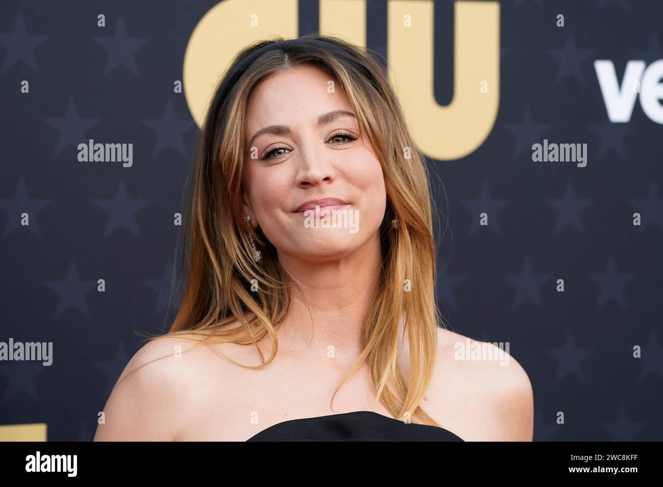 Kayley Cuoco arrives at the 29th Critics Choice Awards on Sunday, Jan ...