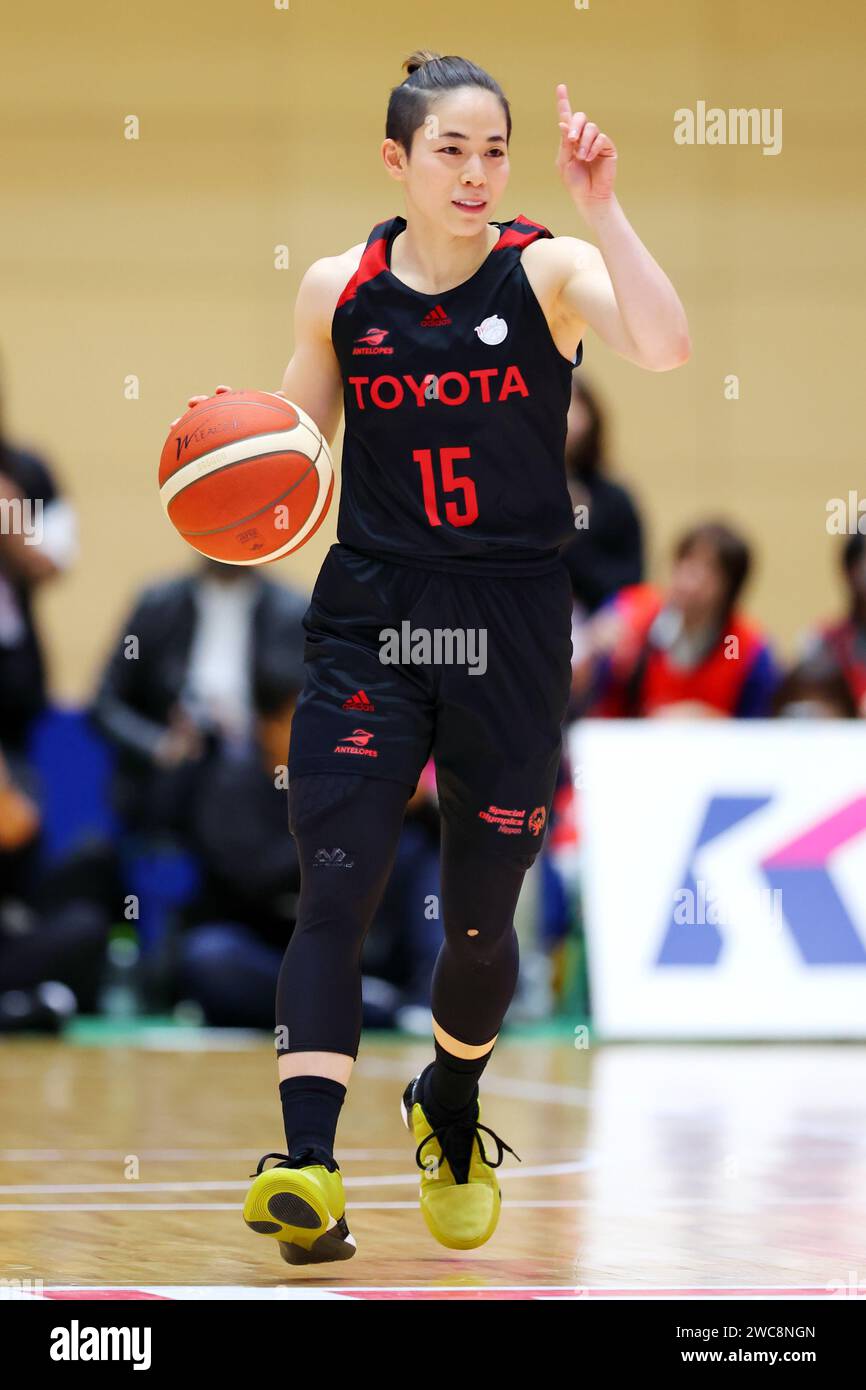 Takasaki Arena, Gunma, Japan. 14th Jan, 2024. Shiori Yasuma (O26), JANUARY 14, 2024 - Basketball ...