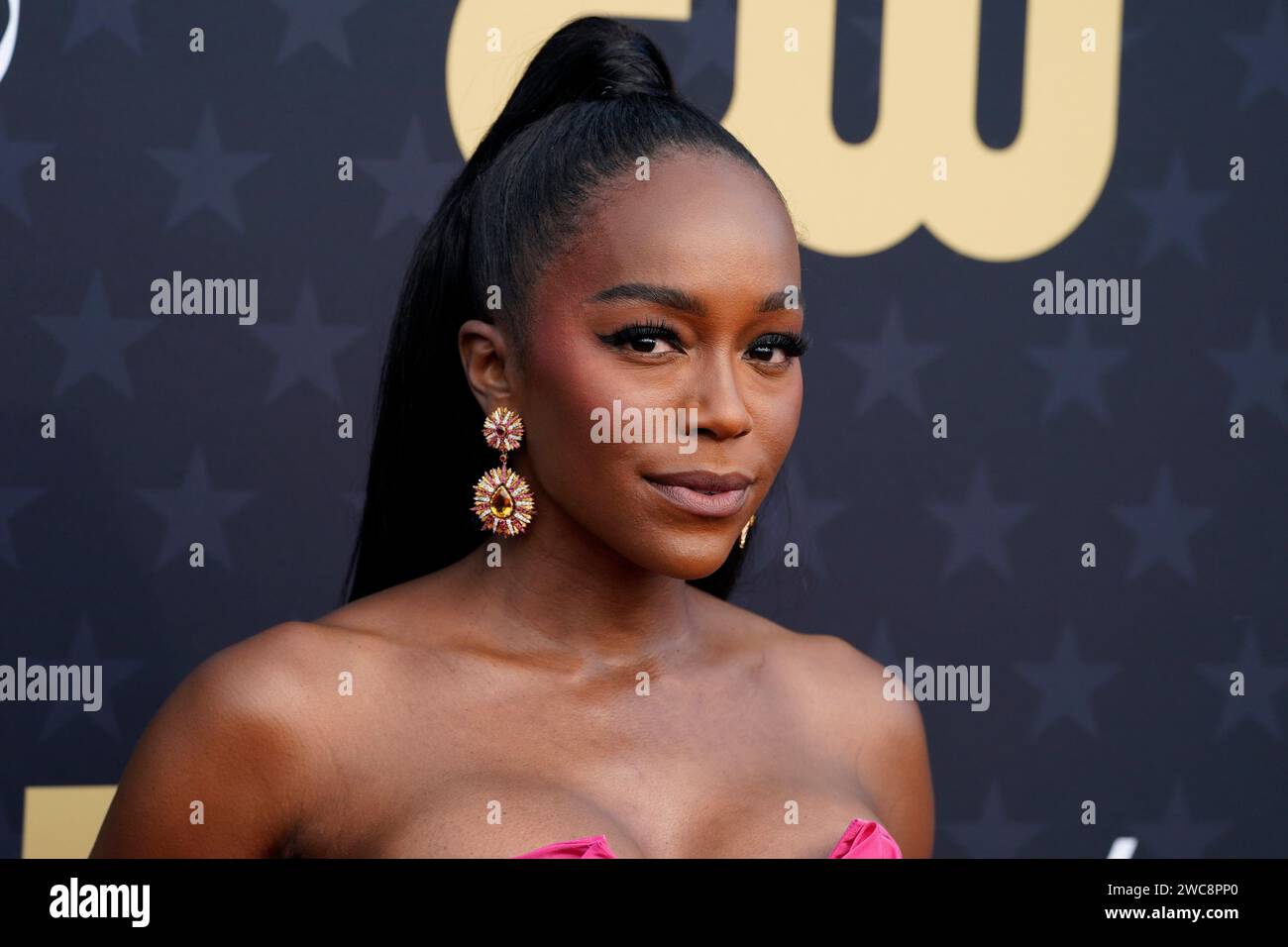 Aja Naomi King arrives at the 29th Critics Choice Awards on Sunday, Jan ...