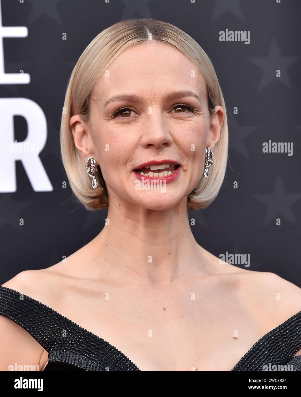 Santa Monica, USA. 14th Jan, 2024. Carey Mulligan arriving at the 29th ...