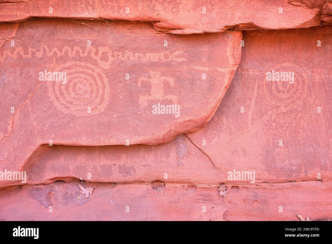 Ancient petroglyphs in Zion National Park, Utah Stock Photo - Alamy