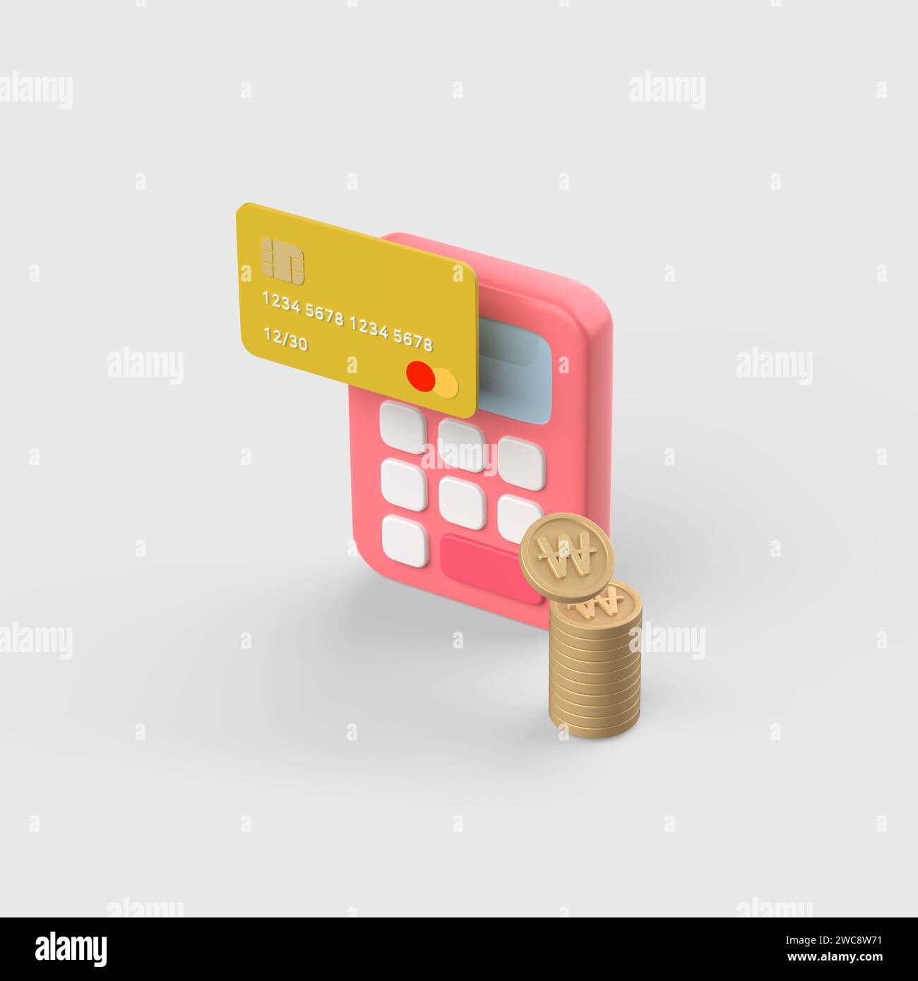 3d calculator icon hi-res stock photography and images - Alamy