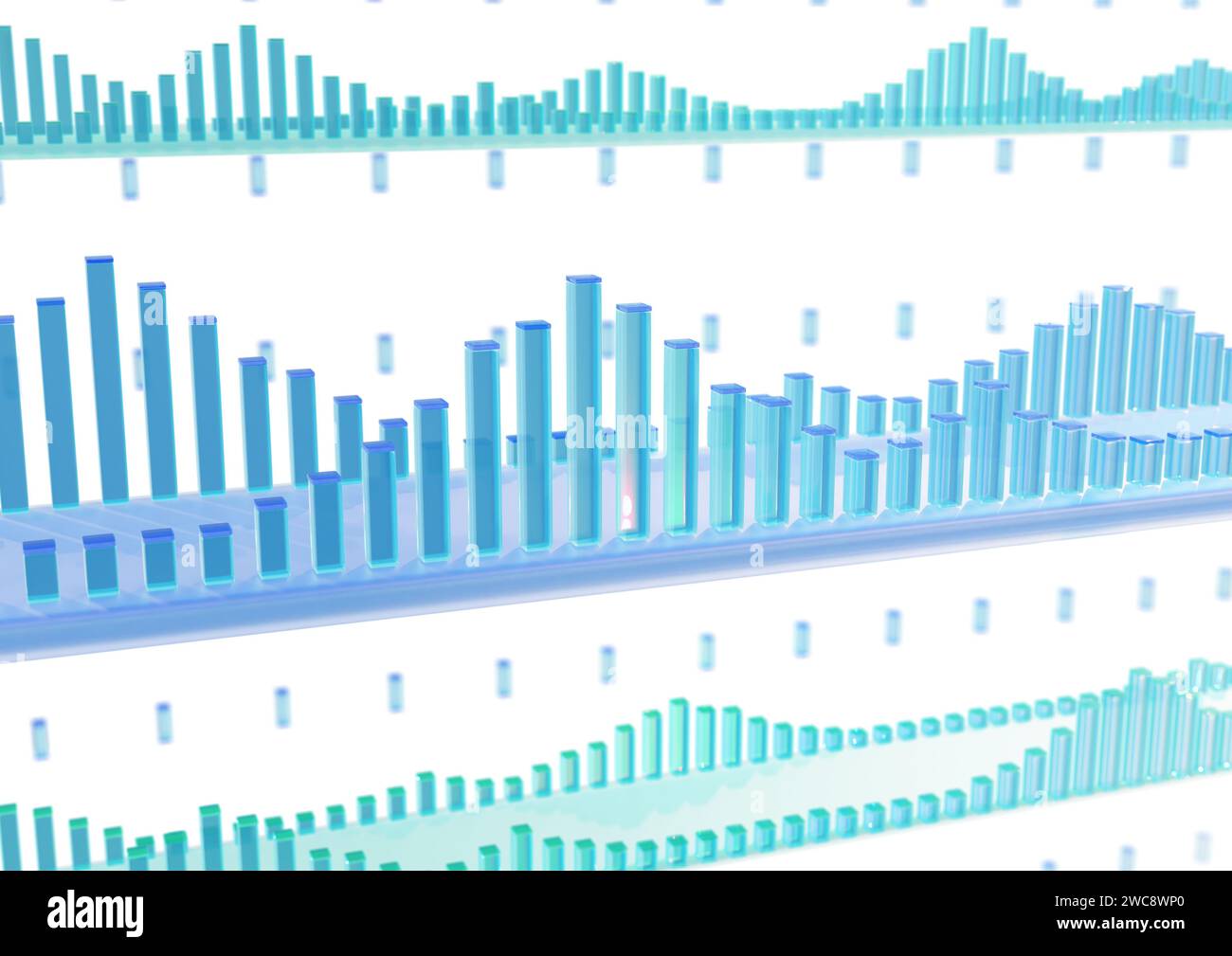 A continuous bar graph Stock Photo - Alamy