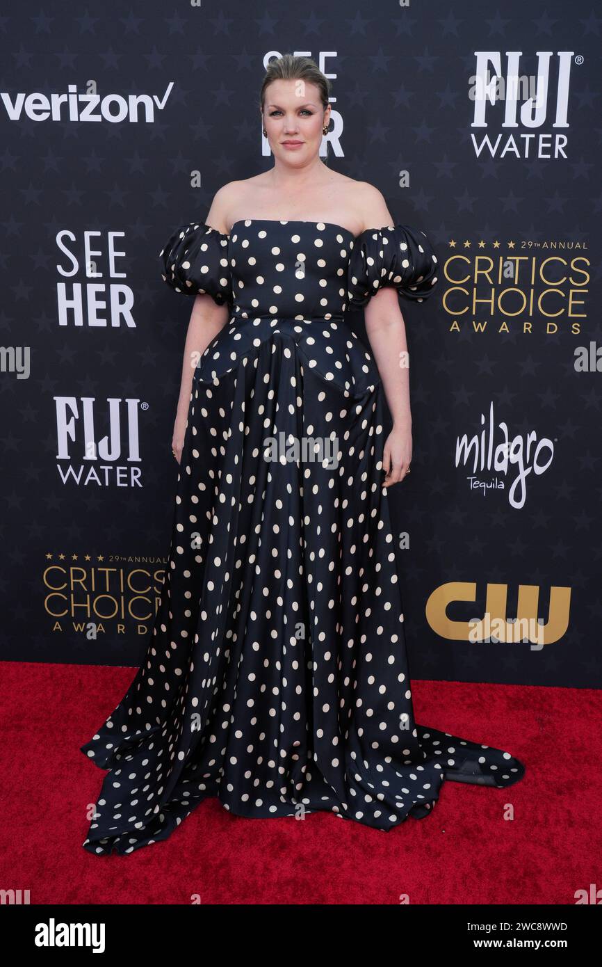 Emerald Fennell arrives at the 29th Critics Choice Awards on Sunday ...