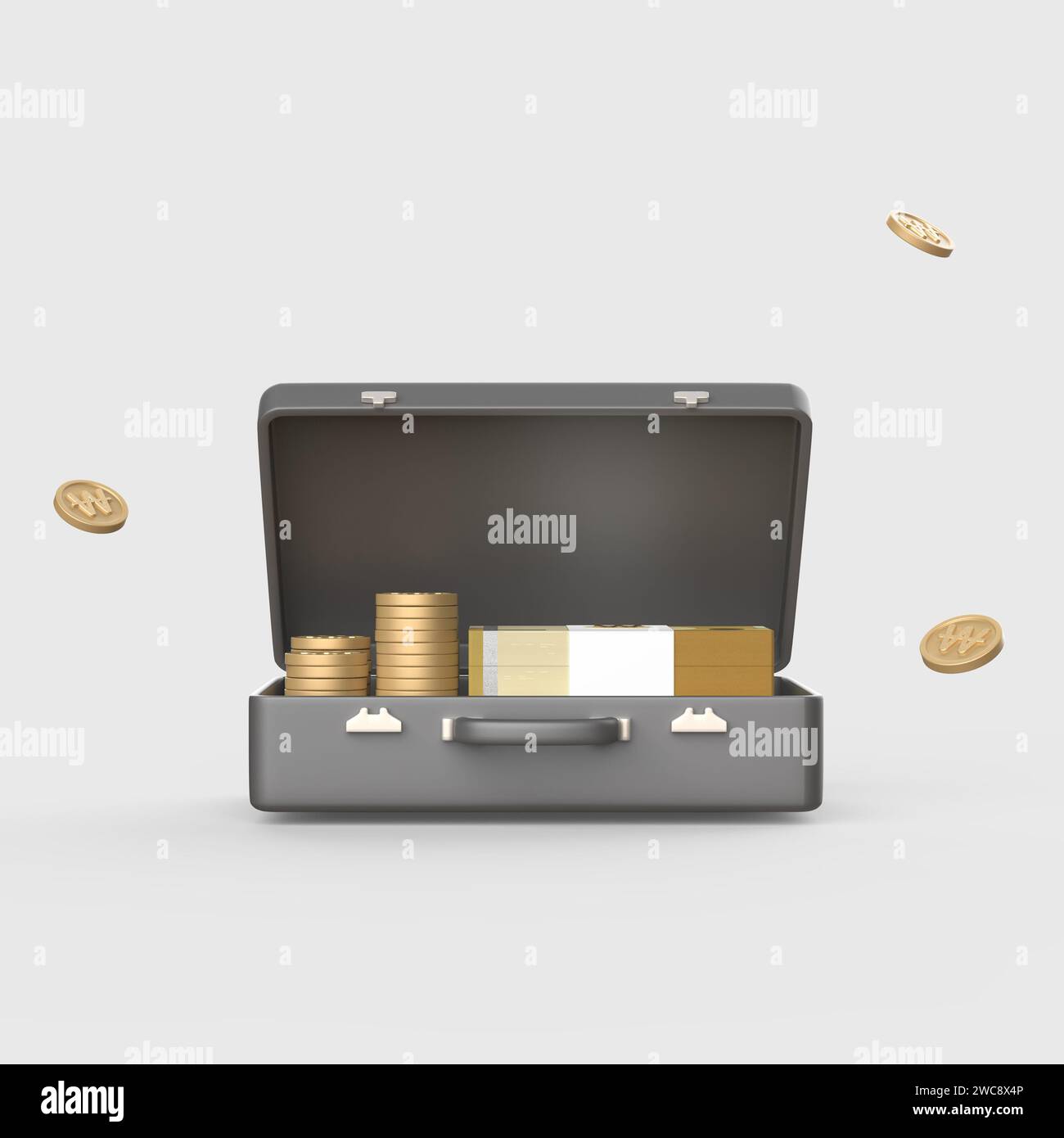 Bills and coins icons hi-res stock photography and images - Alamy