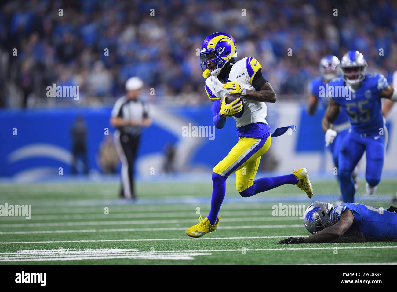 Detroit, USA. 14th Jan, 2024. DETROIT, MI - JANUARY 14: Los Angeles ...