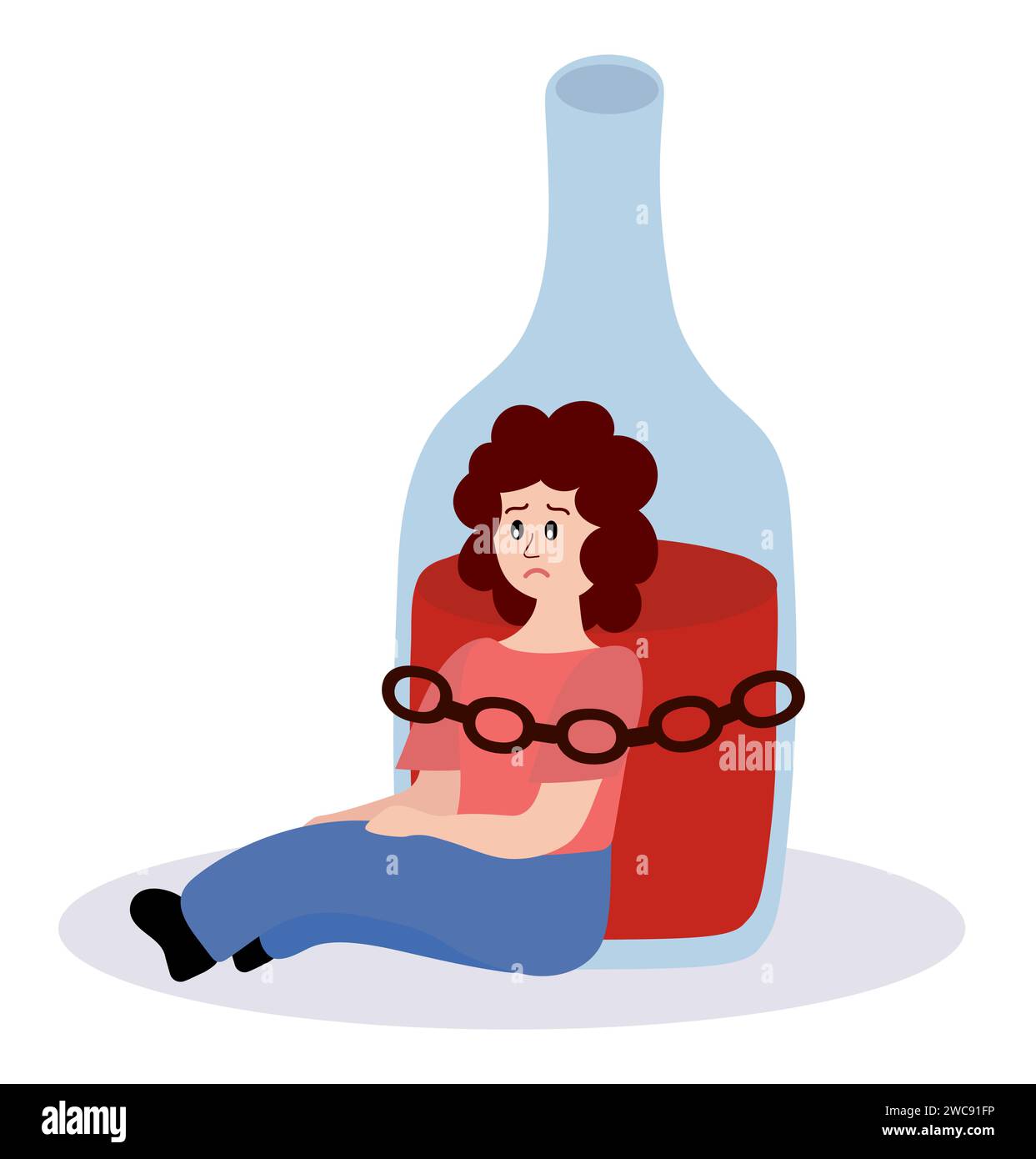 Chained woman Cut Out Stock Images & Pictures - Alamy