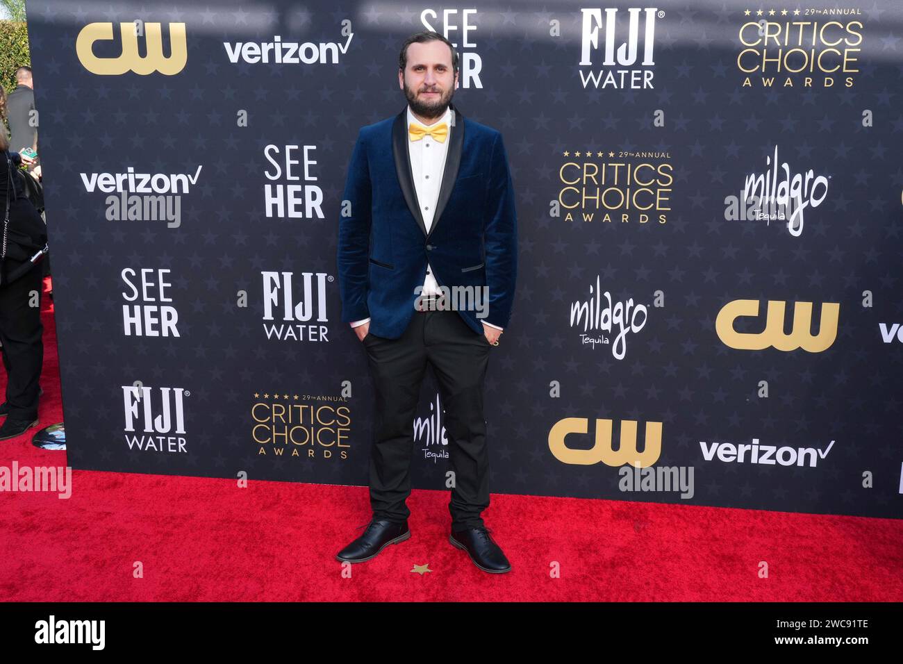 Juan Pablo Reyes arrives at the 29th Critics Choice Awards on Sunday ...