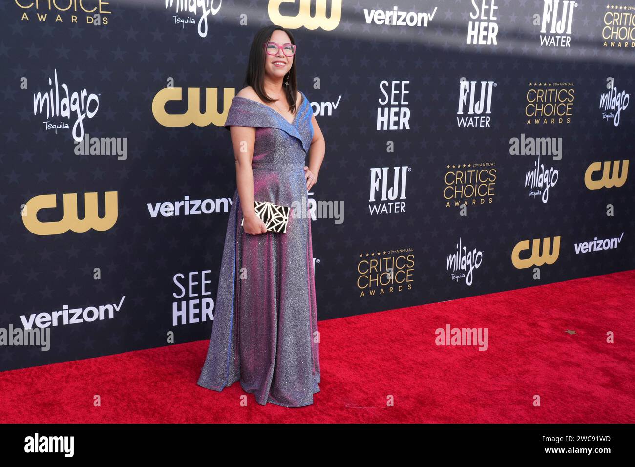Fawn Veerasunthorn arrives at the 29th Critics Choice Awards on Sunday ...