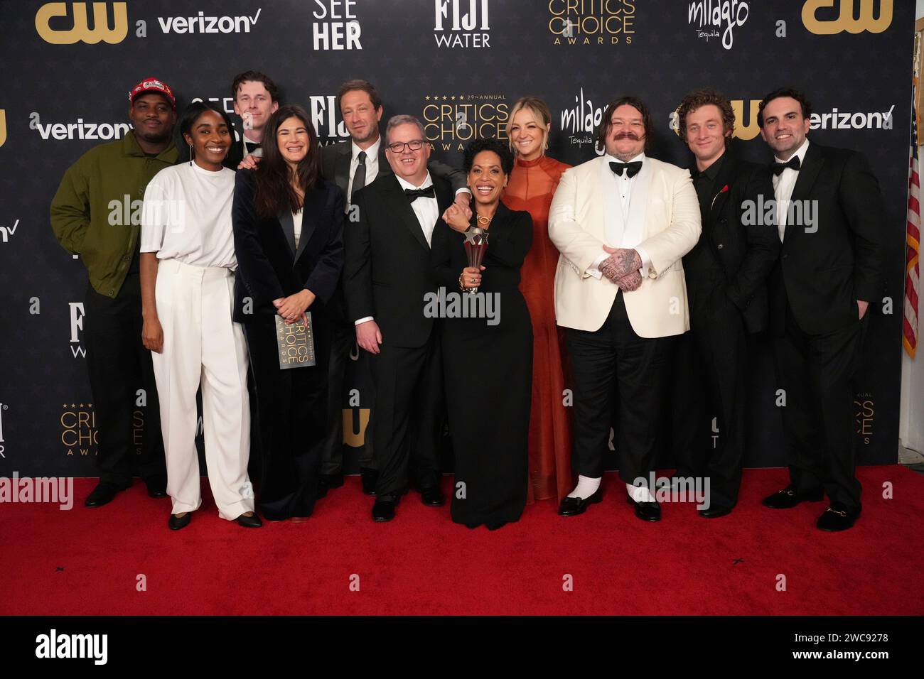 Lionel Boyce, from left, Ayo Edebiri, Cooper Wehde, Joanna Calo, Ebon ...