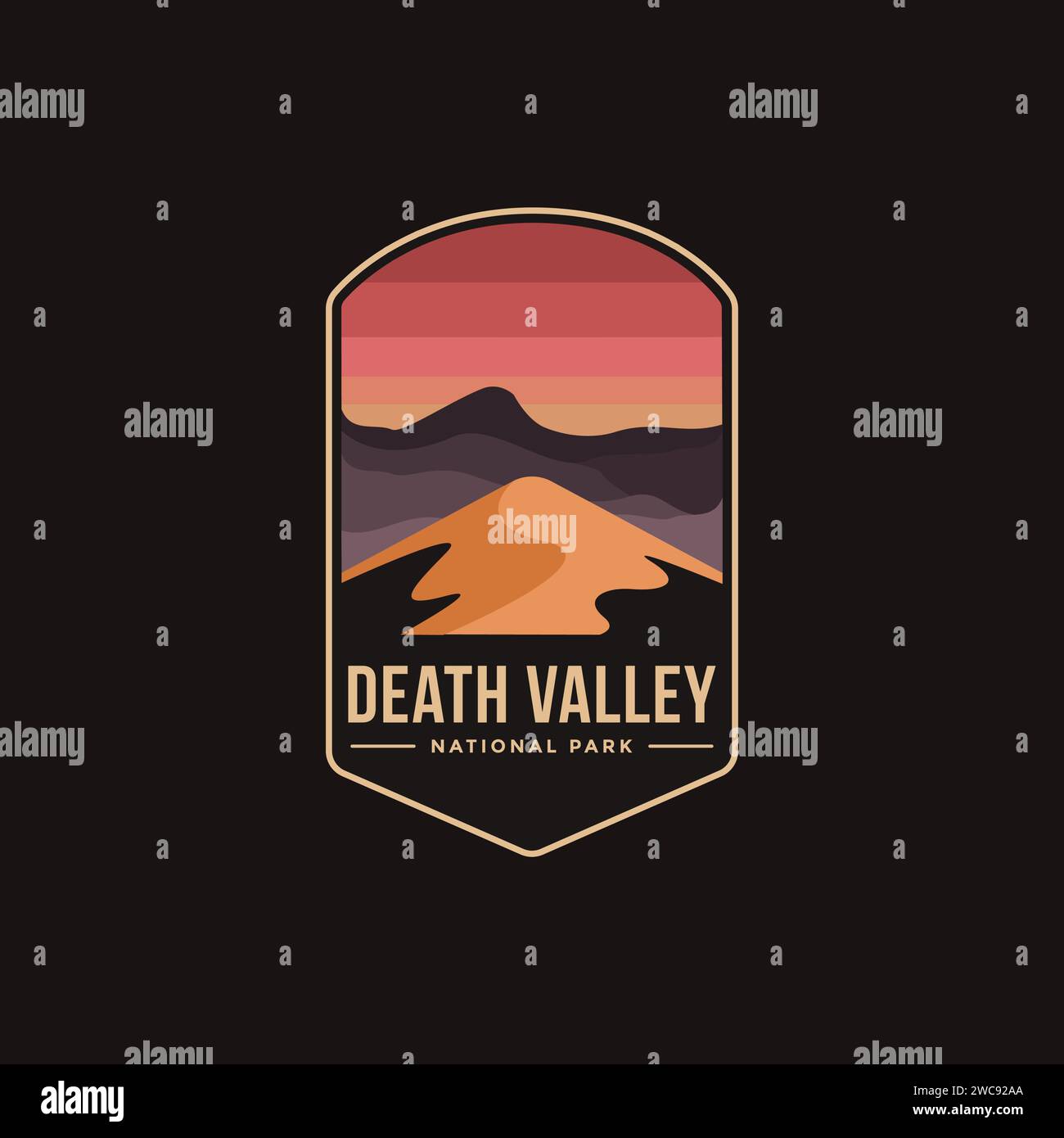 America california desert background Stock Vector Images - Alamy