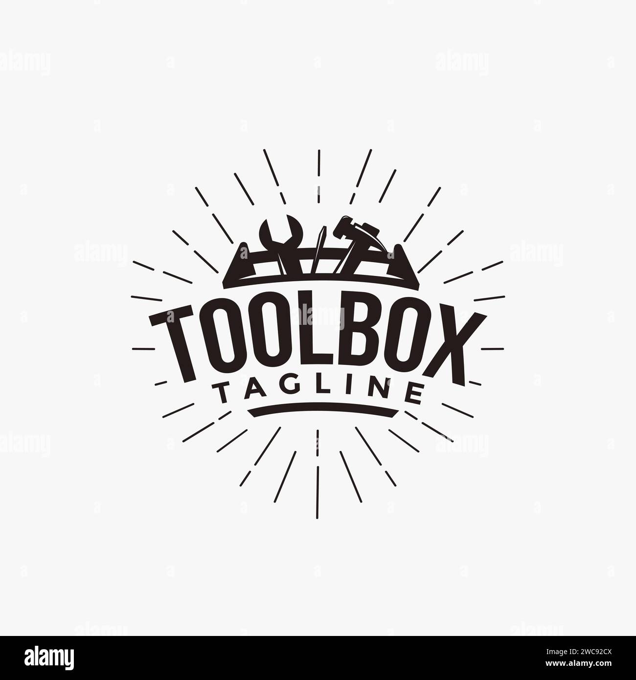 Carpentry tools logo screwdriver drill Stock Vector Images - Alamy