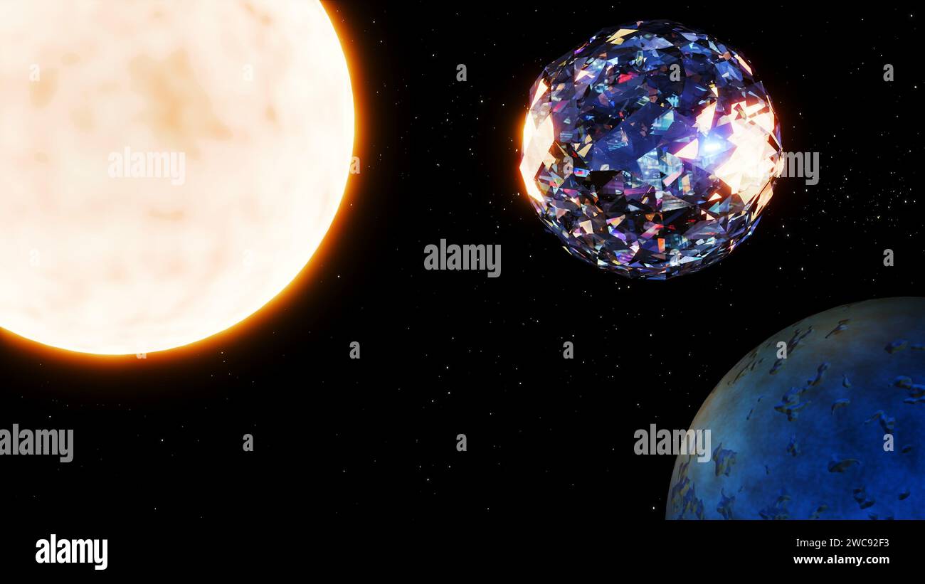 3d rendering of Lucy as a Diamond star, more accurately a crystallized ...