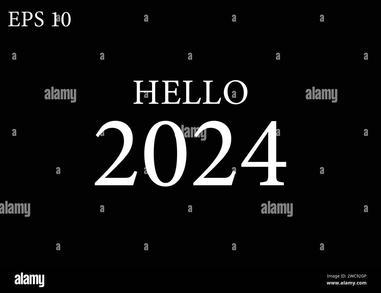Hello 2024 Stock Vector Images - Alamy