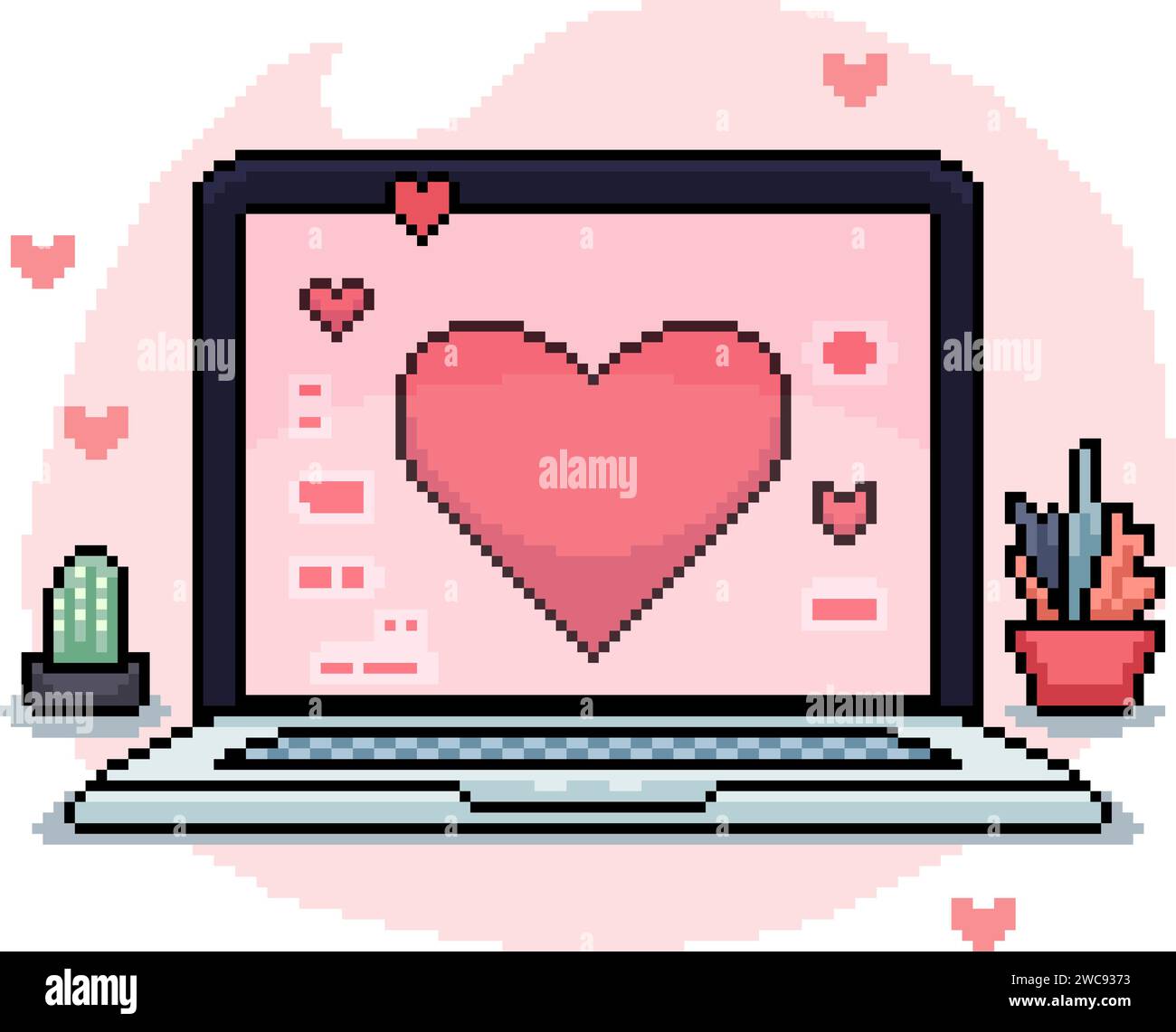 Desk pixel art hi-res stock photography and images - Alamy