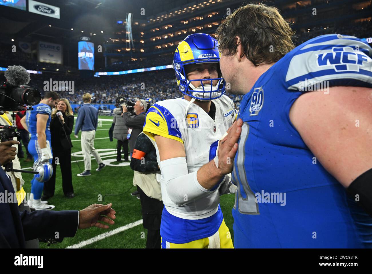 Detroit, USA. 14th Jan, 2024. DETROIT, MI - JANUARY 14: Los Angeles ...