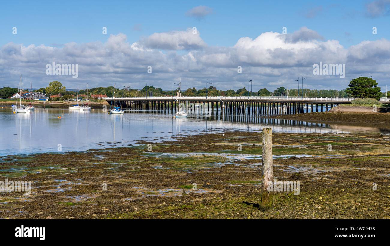 View from Hayling Island to Langstone, Hampshire, England, UK - over ...
