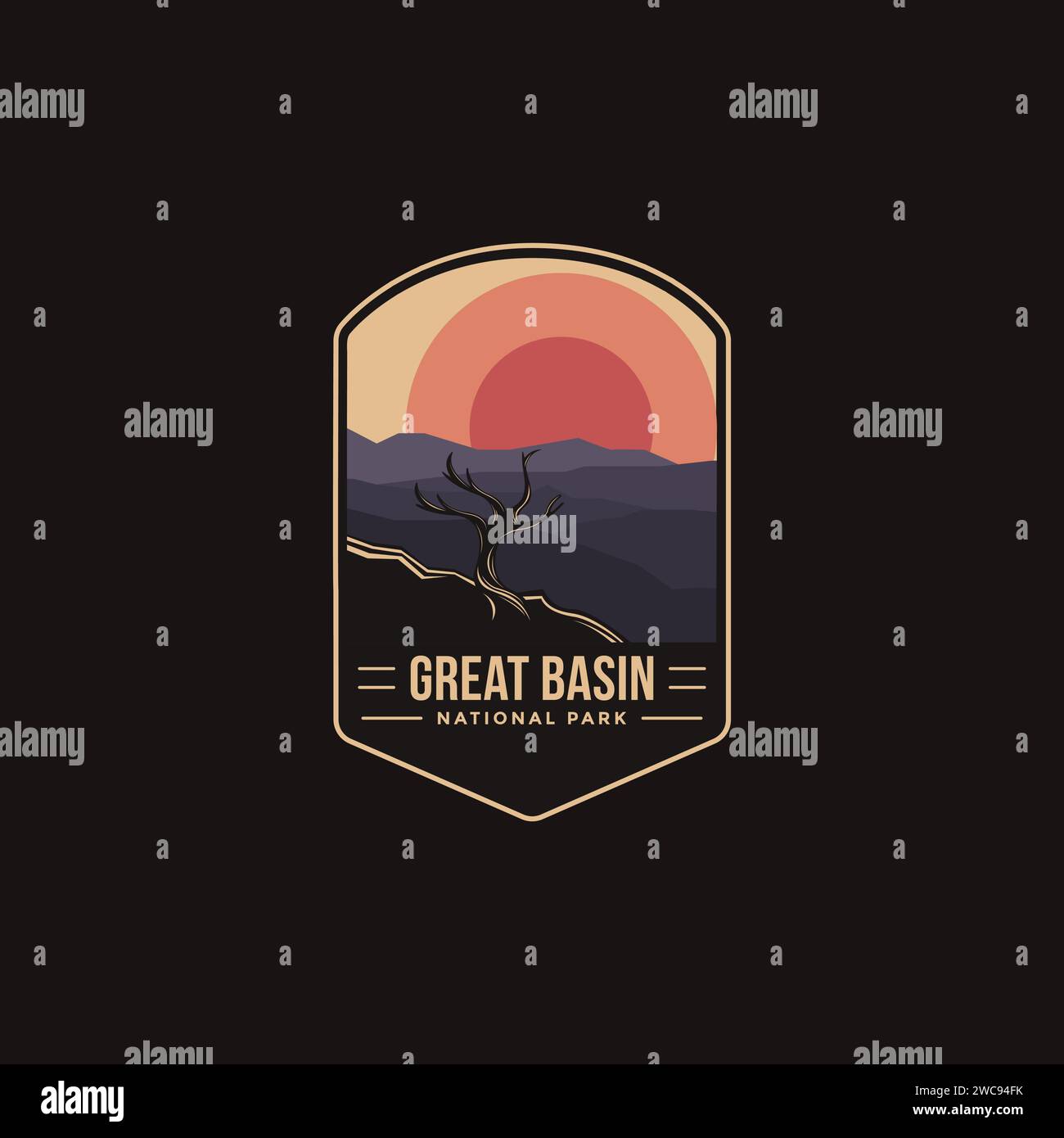 Bristlecone pine national forest Stock Vector Images - Alamy