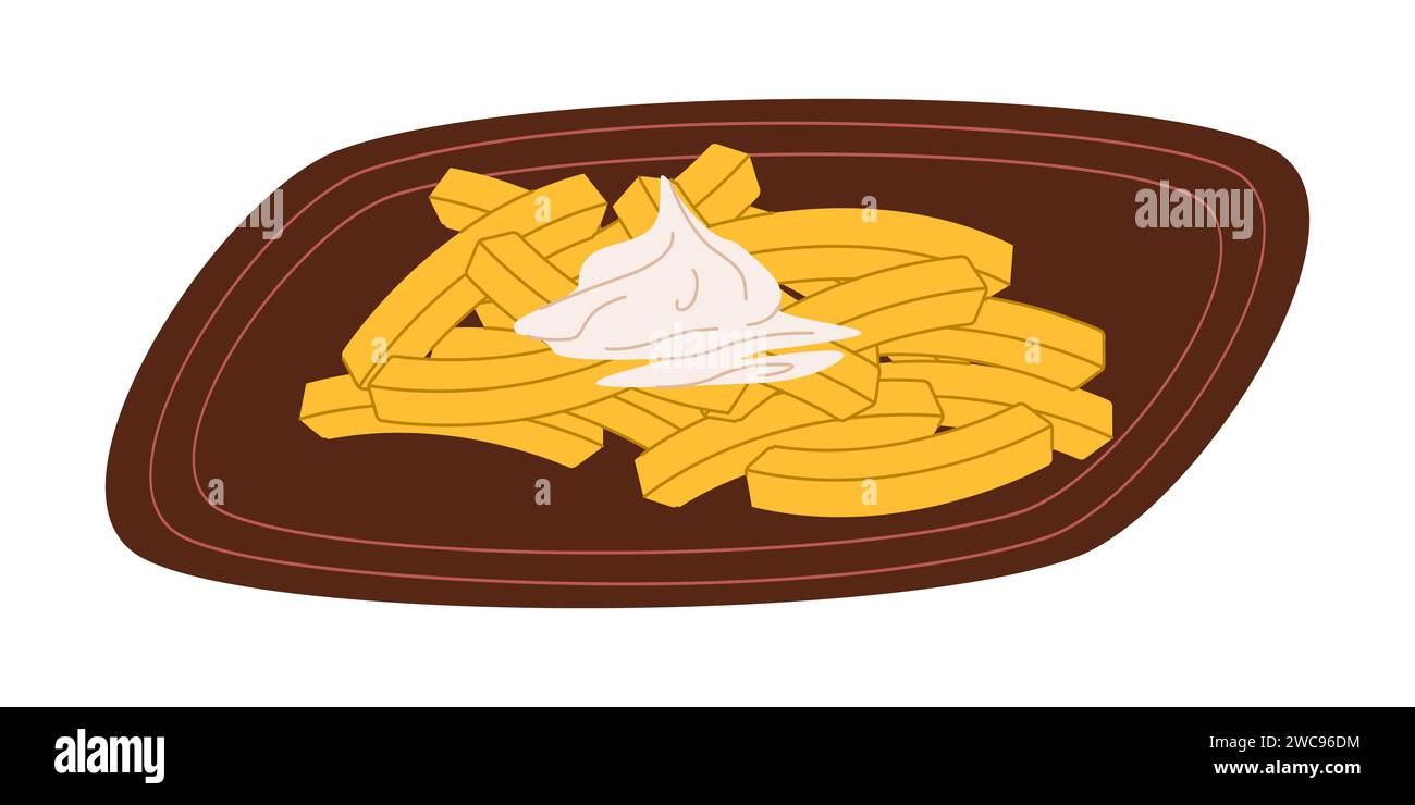 frites traditional food belgium made from potato and fried eaten with ...