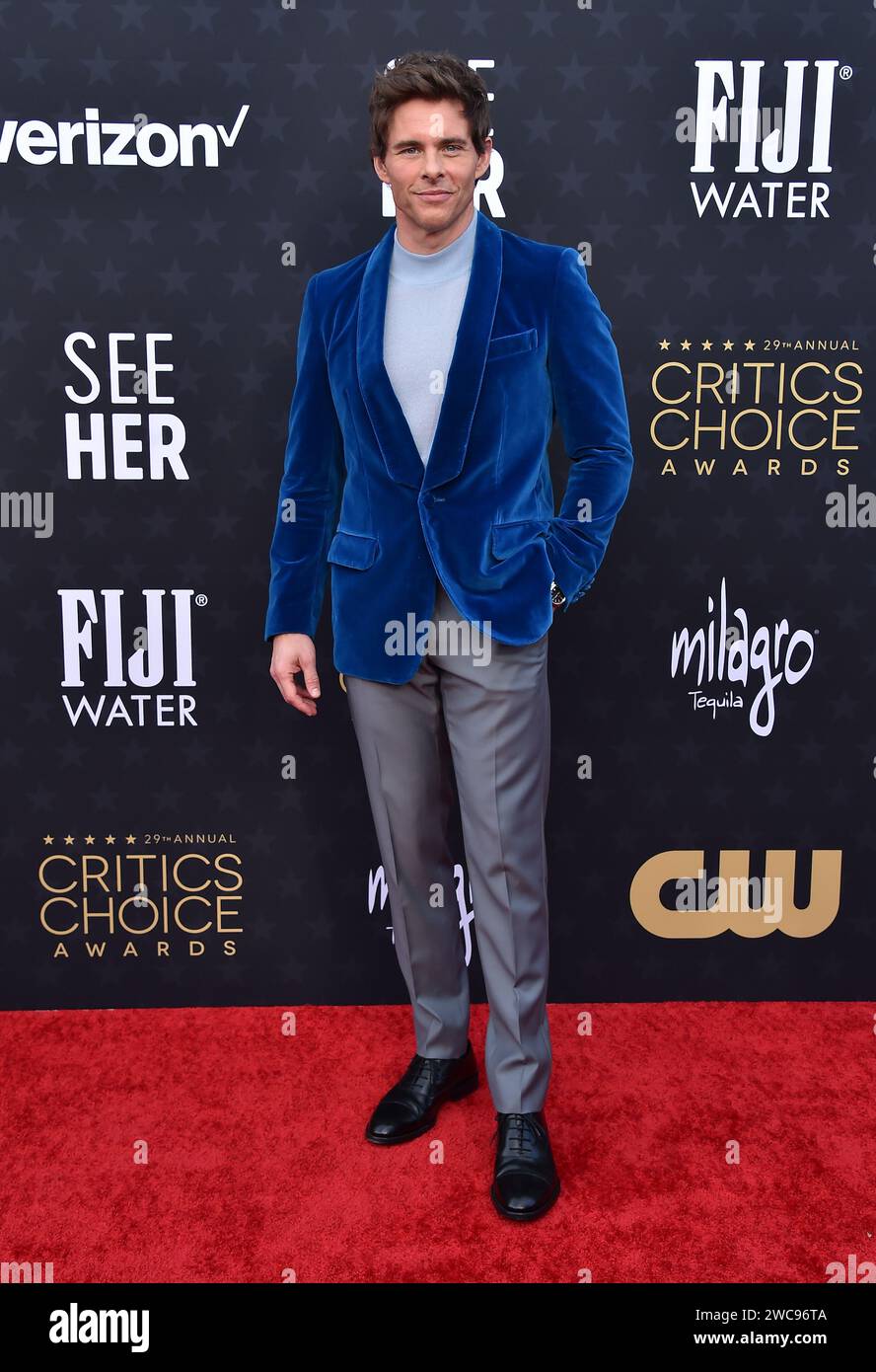 Santa Monica, USA. 14th Jan, 2024. James Marsden arriving at the 29th ...