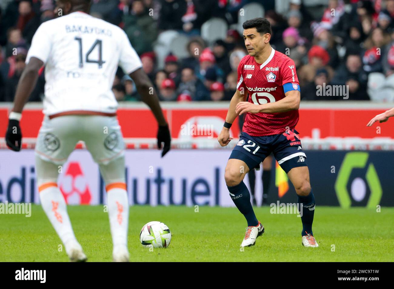 Benjamin Andre of Lille during the French championship Ligue 1 football ...