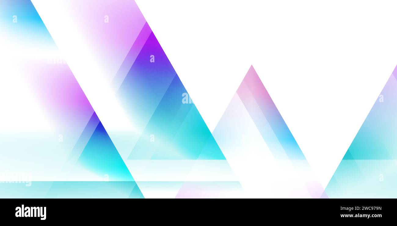 Blue purple glossy triangles geometric abstract tech background. Vector art colorful design ...