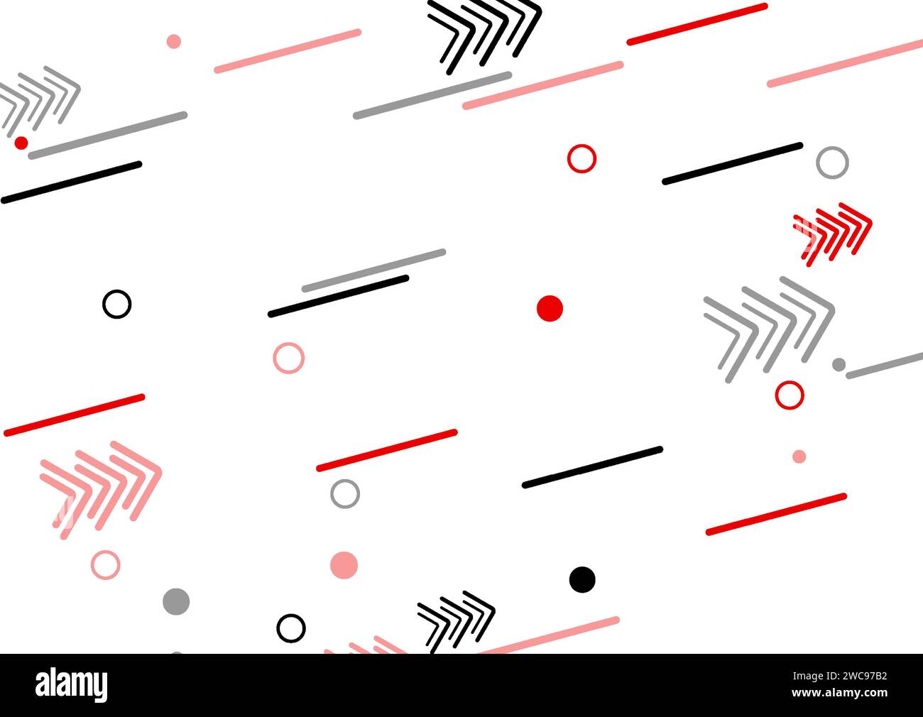 Abstract minimal background with lines, circles and arrows. Vector ...