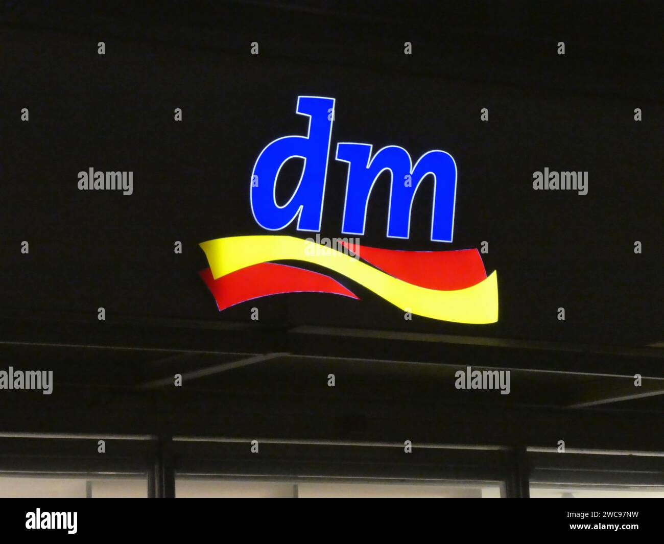 Cologne, Germany. 12th Jan, 2024. Logo, lettering of the drugstore ...