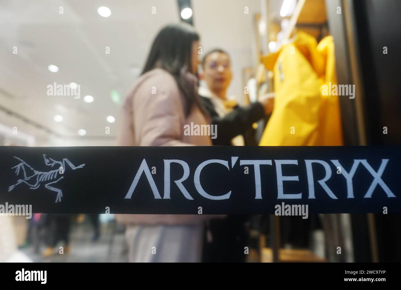 HANGZHOU, CHINA - JANUARY 13, 2024 - Customers buy Arc'teryx hardshell ...