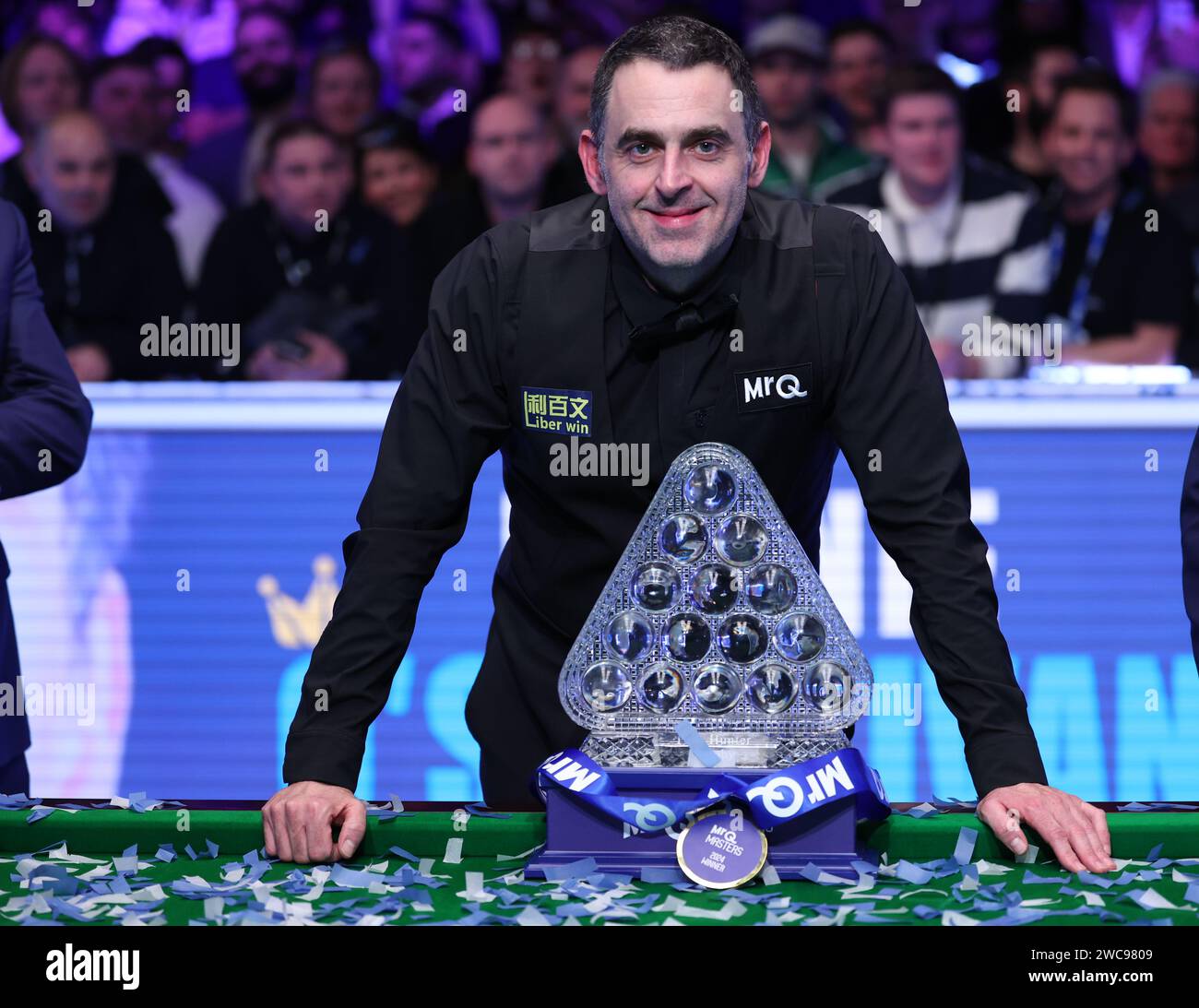 London, Britain. 14th Jan, 2024. Ronnie O'Sullivan of England poses for ...