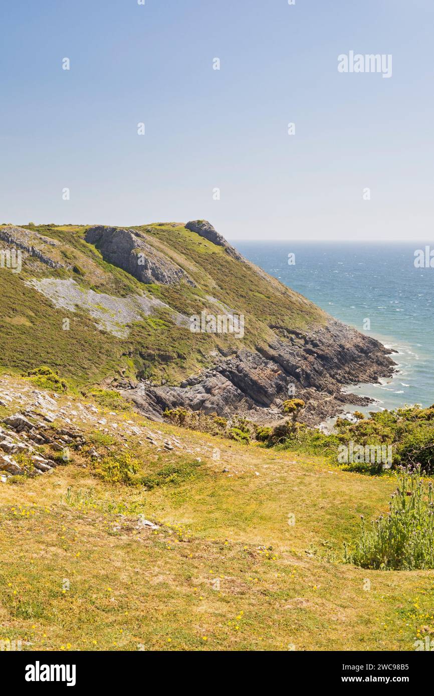 South Gower coast at Southgate (Pennard Cliffs), Gower Peninsula ...