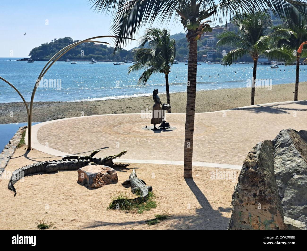 Zihuatanejo, Guerrero, Mexico - Oct 30 2023: Magical town and Mexican ...