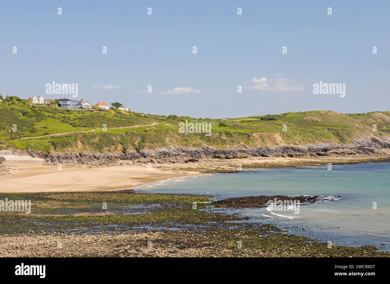 Rotherslade Bay, Gower Peninsula, Swansea, South Wales, UK Stock Photo ...