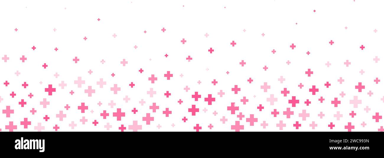 Medical cross and plus background. Abstract seamless pink background ...