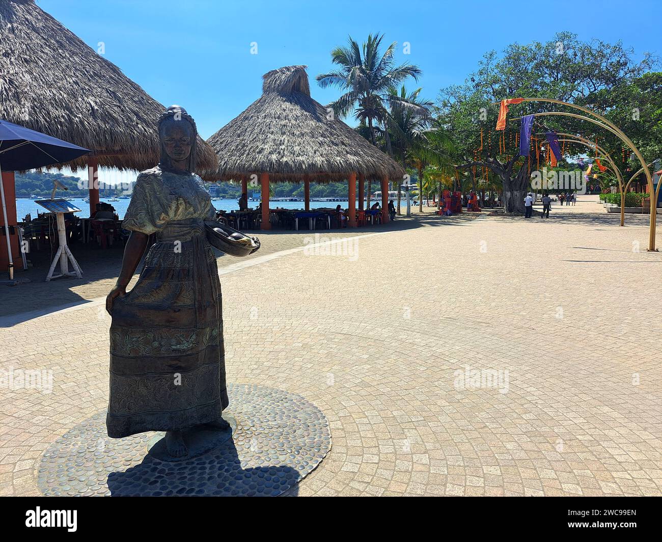 Zihuatanejo, Guerrero, Mexico - Oct 30 2023: Magical town and Mexican ...