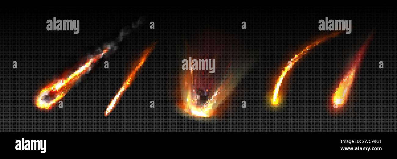 Golden meteorite Stock Vector Images - Alamy