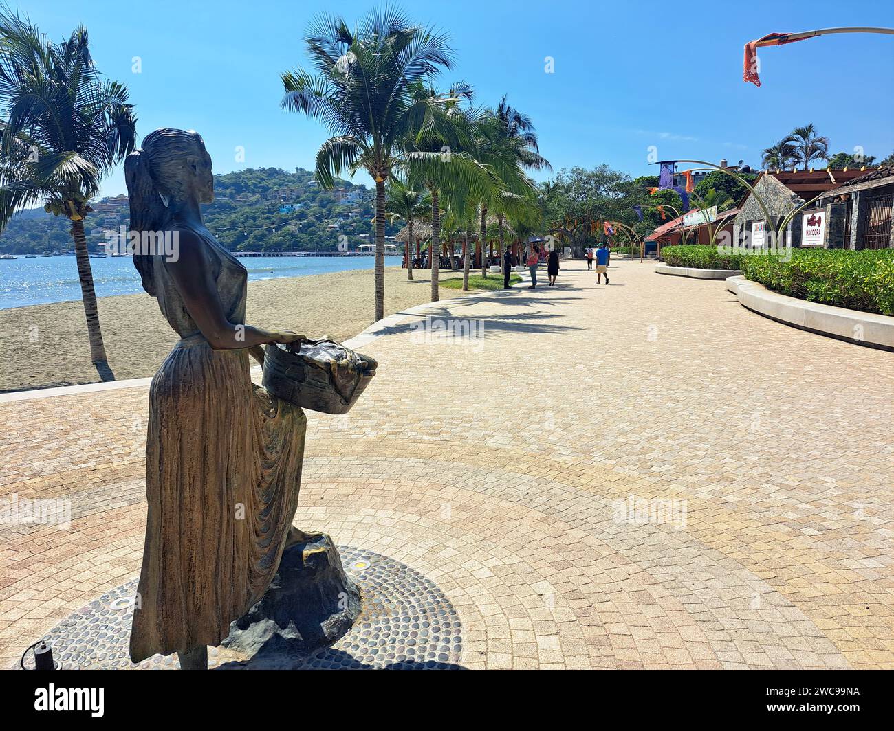 Zihuatanejo, Guerrero, Mexico - Oct 30 2023: Magical town and Mexican ...
